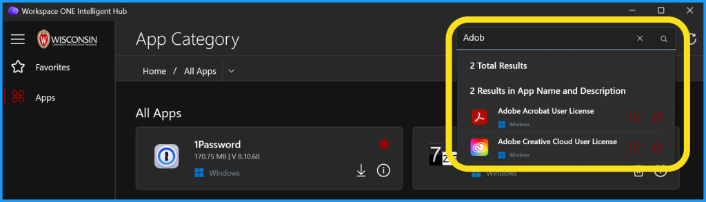 Workspace ONE Intelligent Hub – Psychiatry Help Desk – UW–Madison