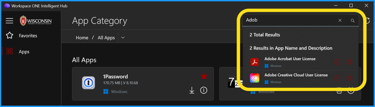 Workspace ONE Intelligent Hub – Psychiatry Help Desk – UW–Madison